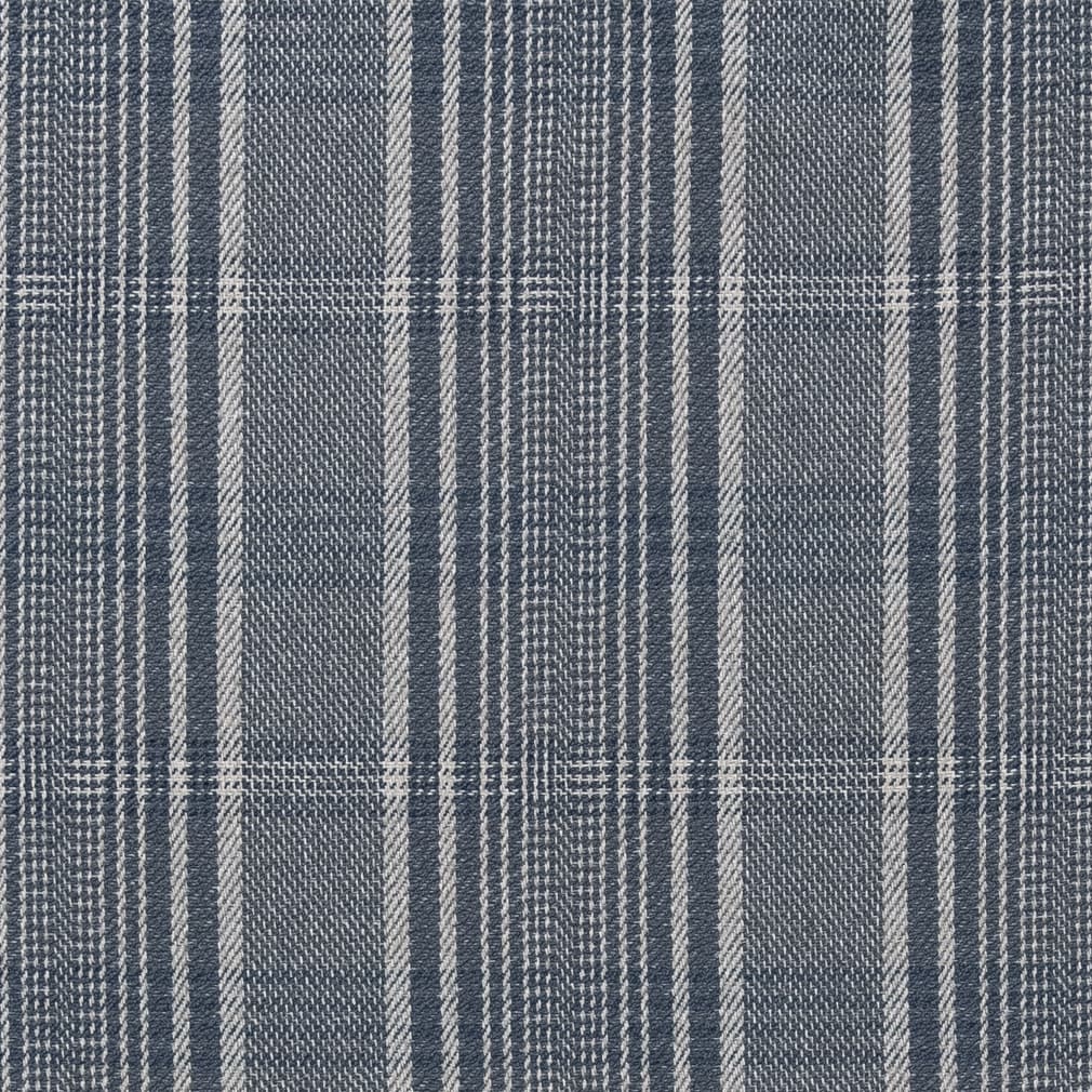 Blue Plaid Check Woven Patterns Upholstery Fabric by the yard KA307
