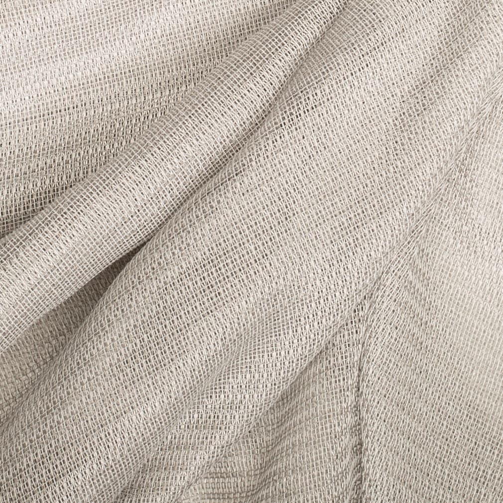 Greige Grey Silver Plain Solid Sheer Drapery and Upholstery Fabric by ...