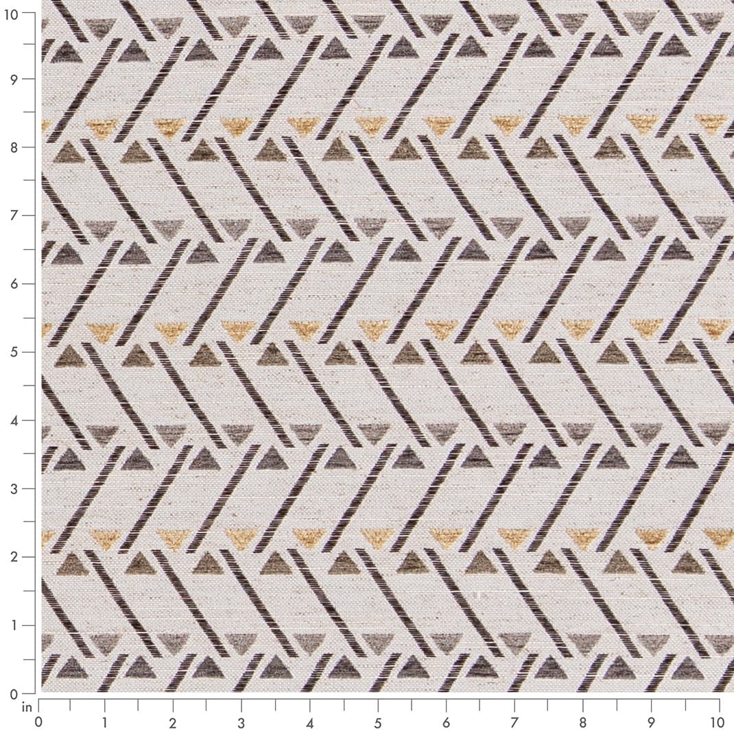 Sand Beige Taupe Abstract Geometric Woven Patterns Upholstery Fabric by ...
