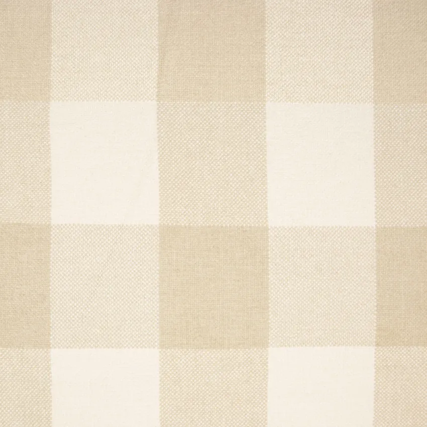 Cream Neutral Plaid Chenille Upholstery Fabric by the Yard G7727 - KOVI ...