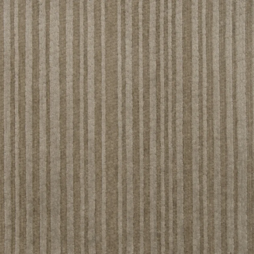 Stone Brown and Gray Stripe Chenille Upholstery Fabric by the Yard ...