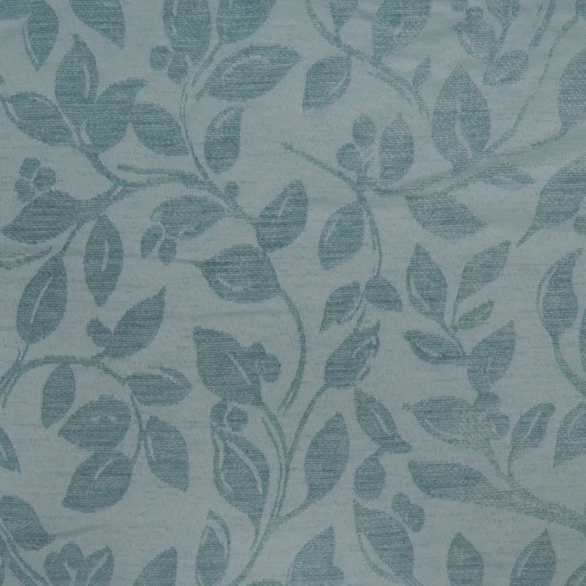 Delft Blue Foliage Woven Upholstery Fabric by the Yard