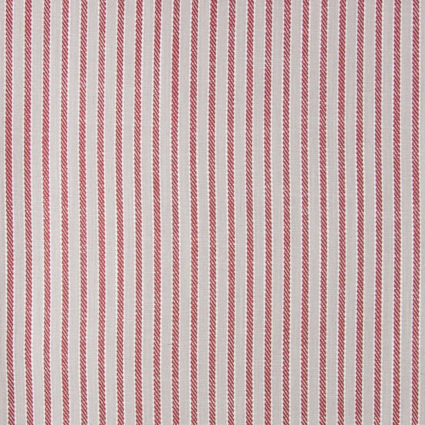 Red Stripe Woven Upholstery Fabric by the Yard