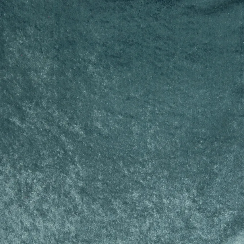 Ocean Aqua and Dark Blue Plain Velvet Upholstery Fabric by the Yard