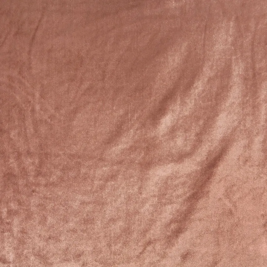 Dusty Rose Pink Plain Velvet Upholstery Fabric by the Yard