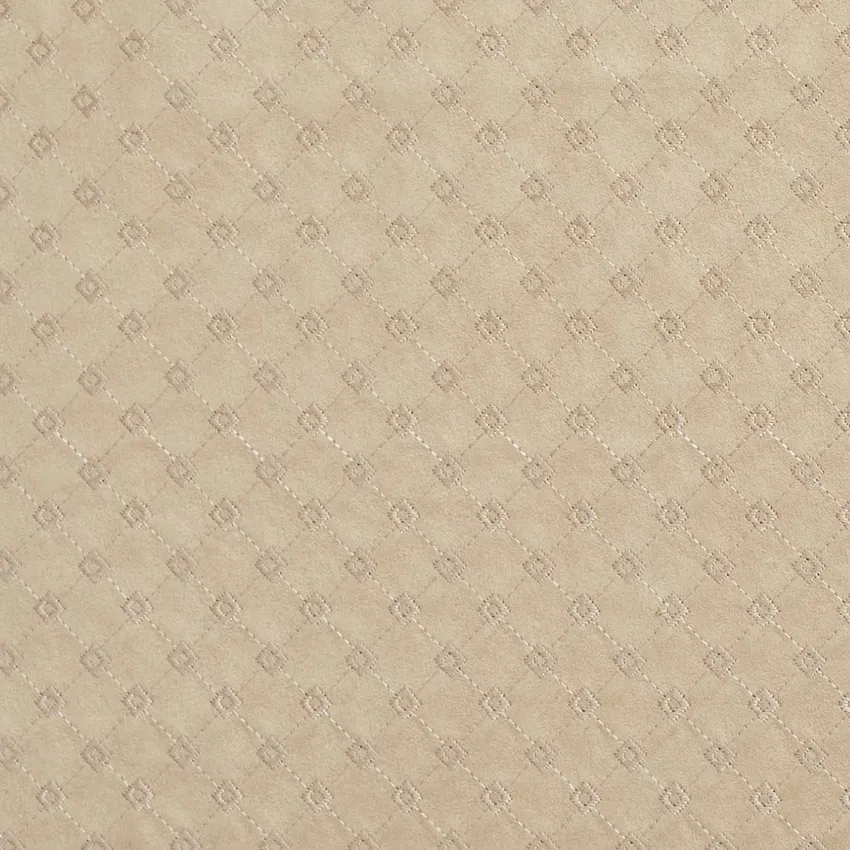 Linen White Abstract Diamond Microfiber Upholstery Fabric