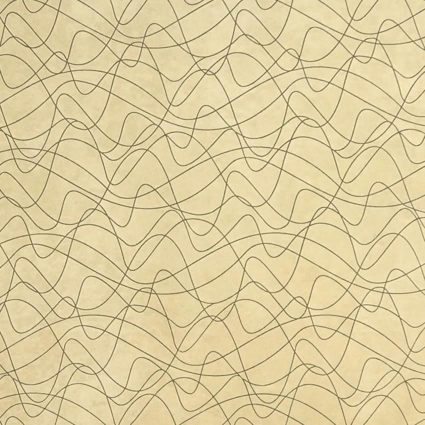 Beige Abstract Abstract Lines Microfiber Upholstery Fabric