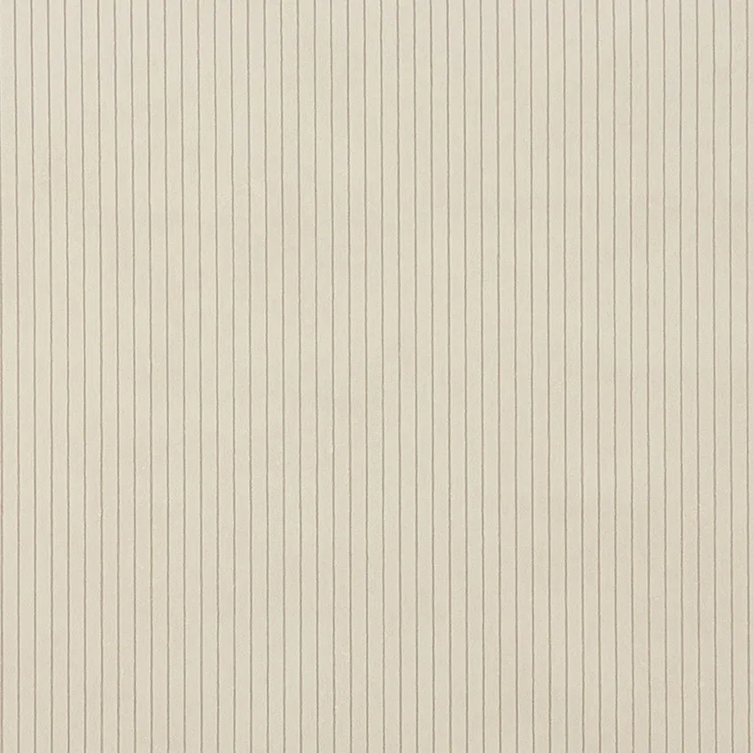Bisque Beige Small Solid Stripe Microfiber Upholstery Fabric