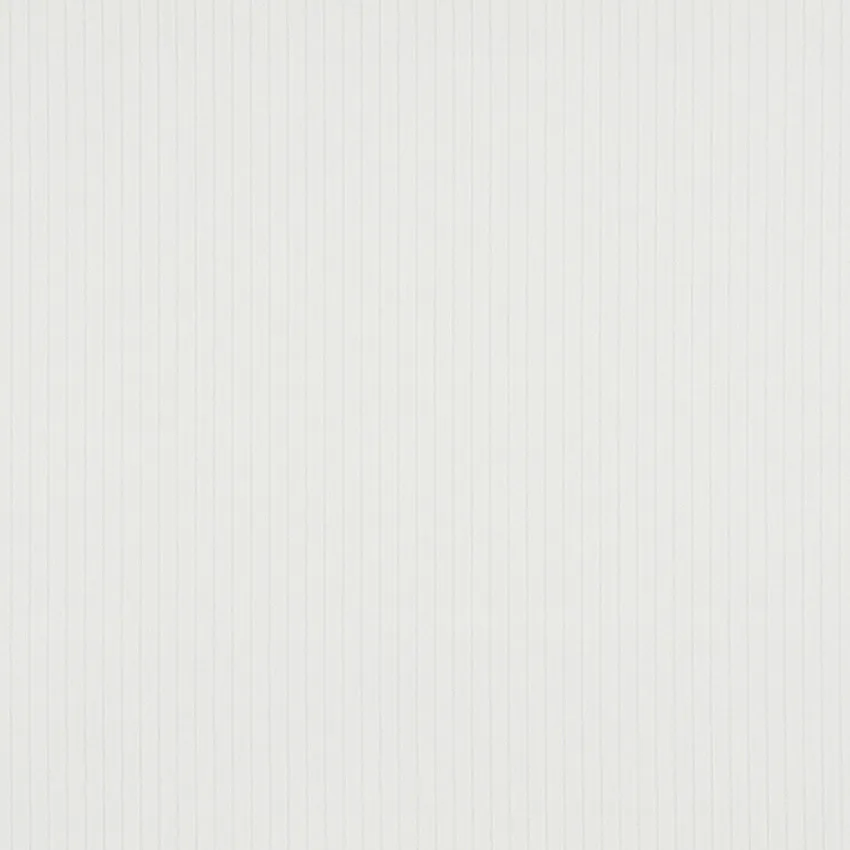 Snow White Small Solid Stripe Microfiber Upholstery Fabric K3946