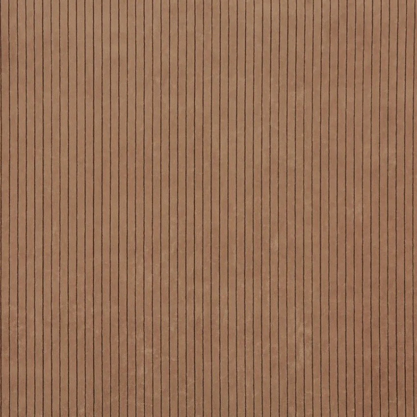 Pecan Beige or Brown Small Solid Stripe Microfiber Upholstery Fabric