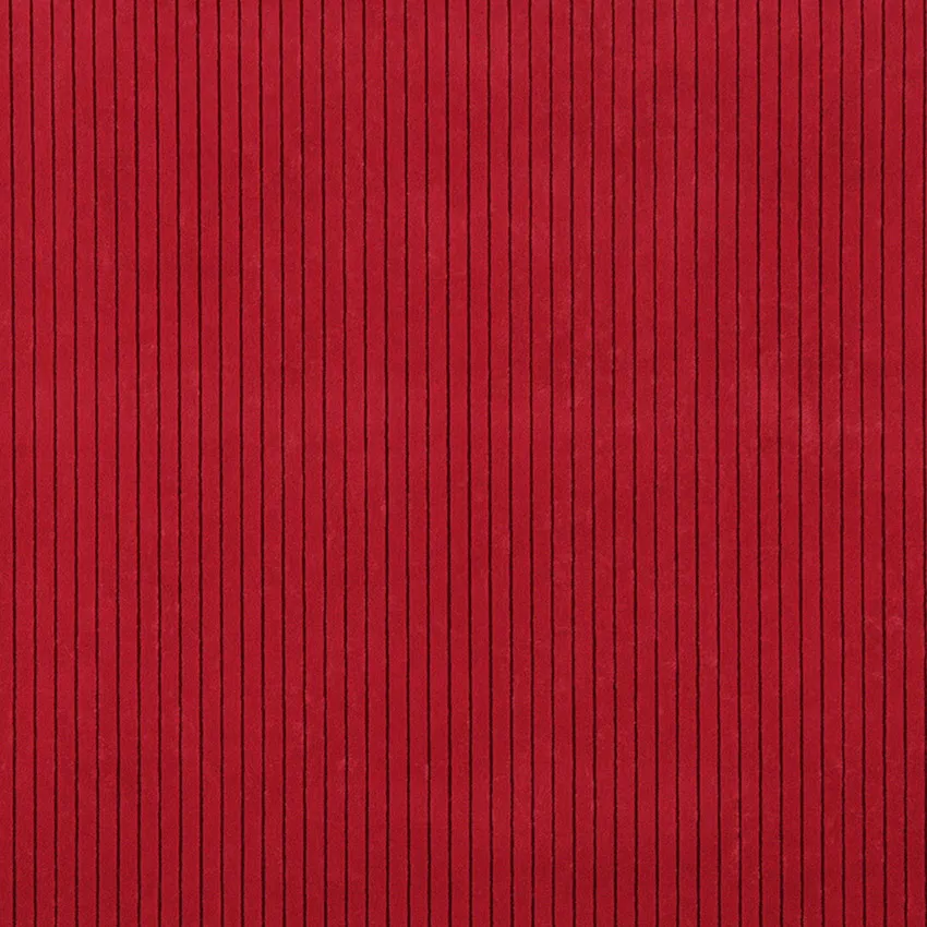 Ruby Red Small Solid Stripe Microfiber Upholstery Fabric
