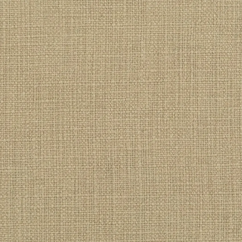 Beige Plain Linen Upholstery Fabric by the Yard