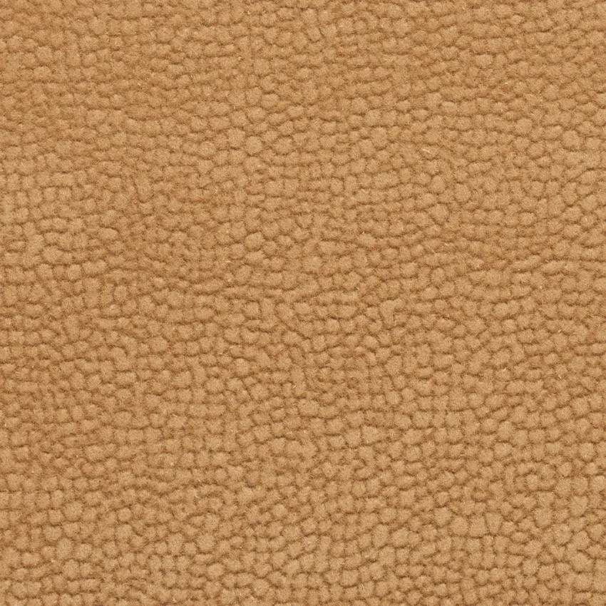 Camel Beige Small Pebble Texture Soft Microfiber Velvet Upholstery Fabric