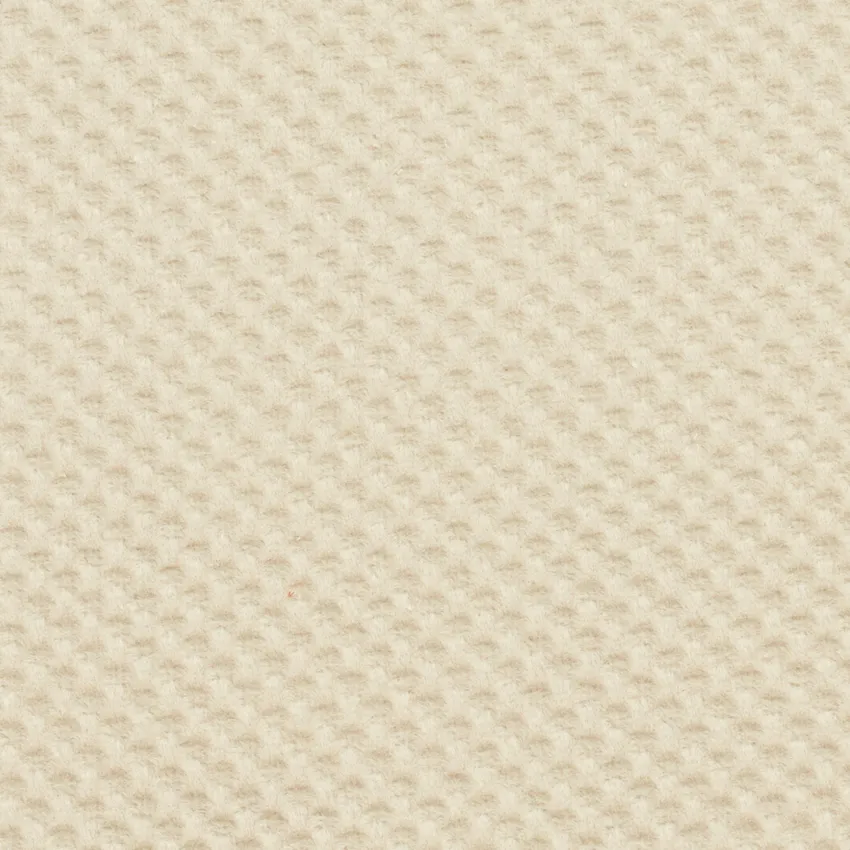 Cream White Solid Matt Weave Texture Microfiber Upholstery Fabric