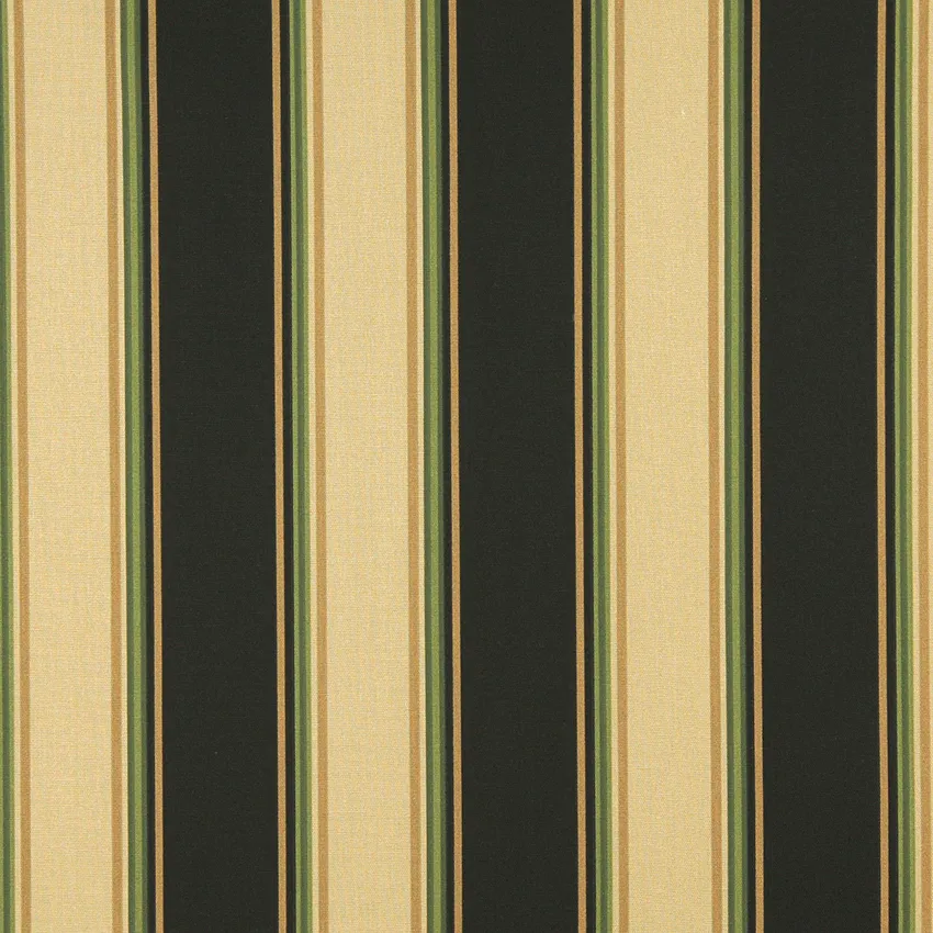 Rio Stripe Beige and Black Stripes Marine Upholstery Fabric by the Yard ...