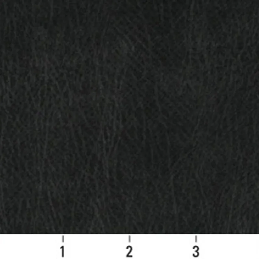 Black Plain Light Leather Texture Vinyl Upholstery Fabric