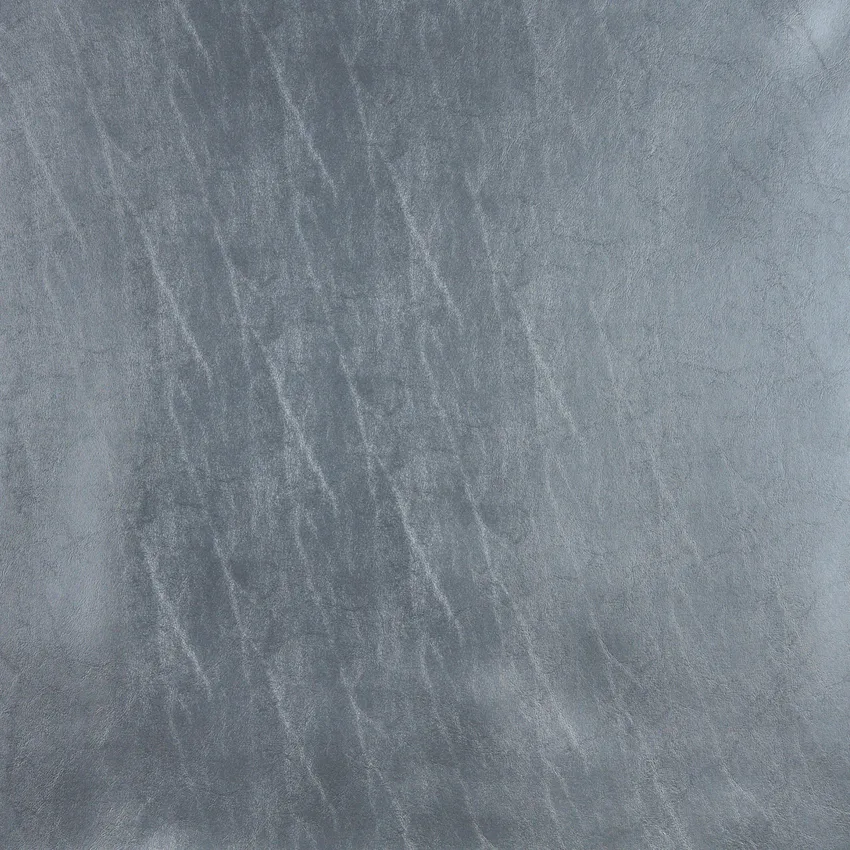 Silver Gray Metallic Shine Leather Texture Vinyl Upholstery Fabric