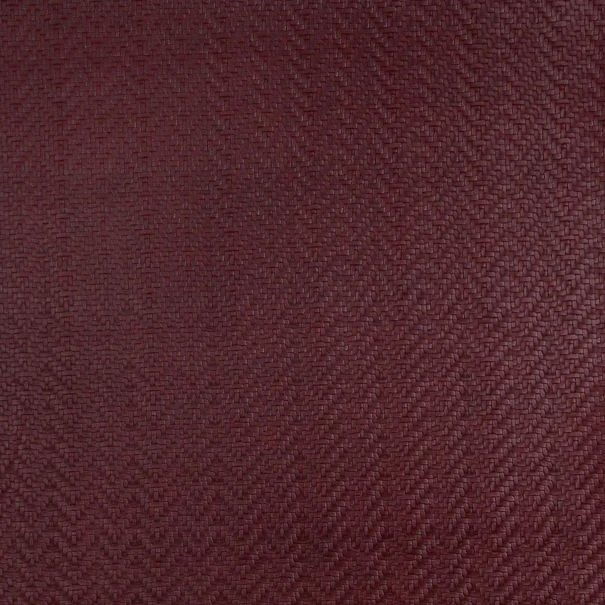 Red Burgundy Basketweave Leather Texture Vinyl Upholstery Fabric