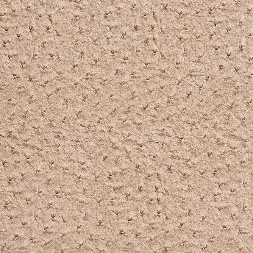 Beige Cream Ostrich Leather Texture Vinyl Upholstery Fabric