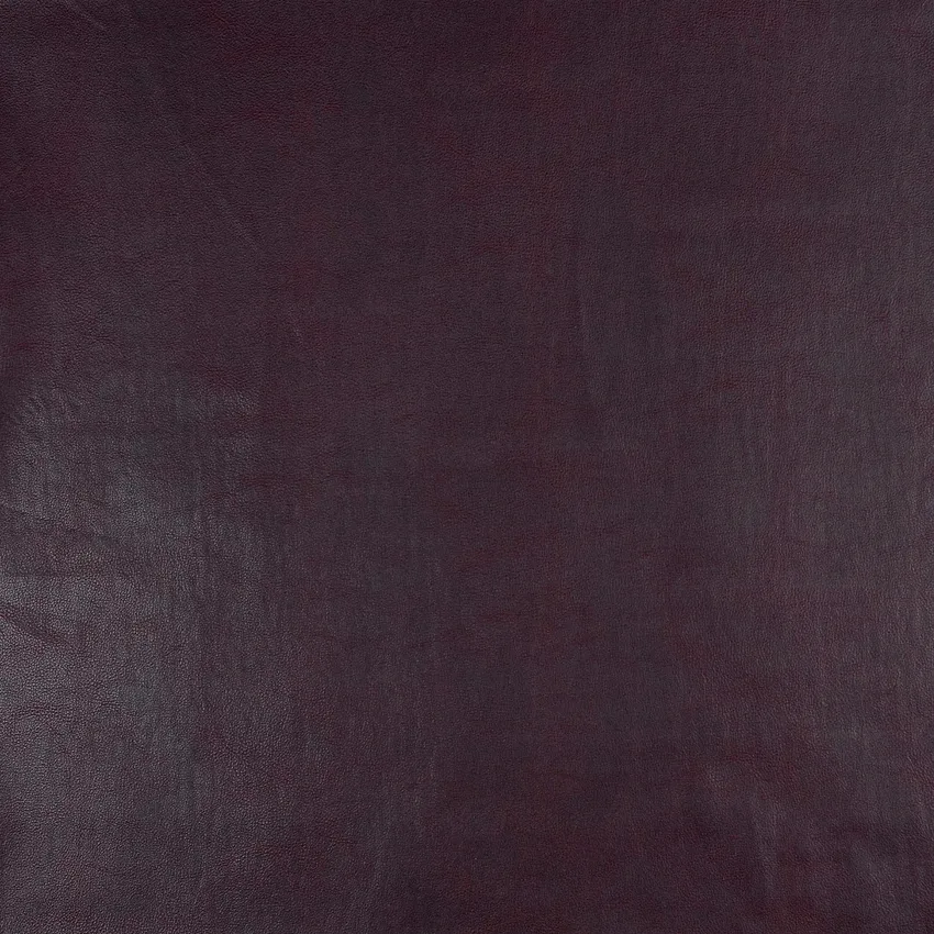 Maroon Burgundy Plain Leather Grain Upholstery Fabric by the Yard