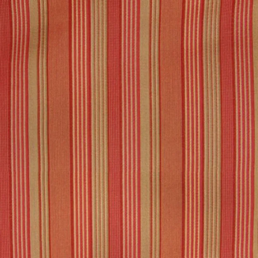 Salsa Red Stripe Made In USA Upholstery Fabric by the Yard