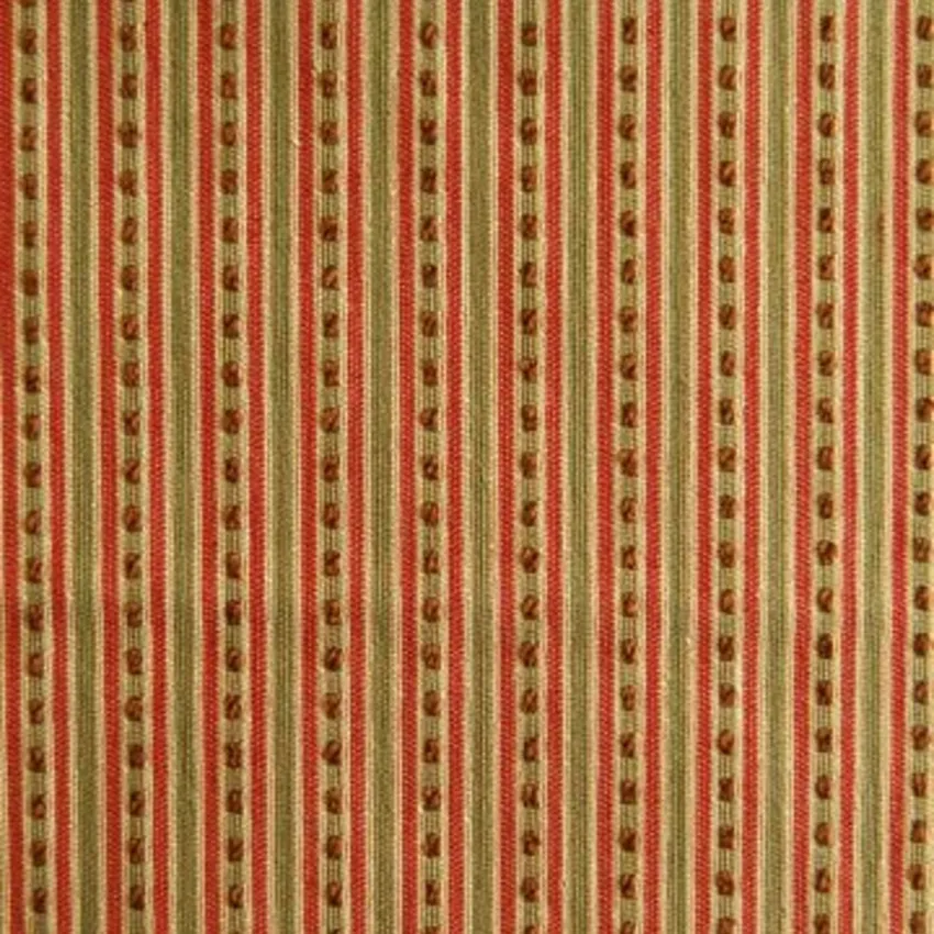 Fiesta Red Stripe Upholstery Fabric by the Yard
