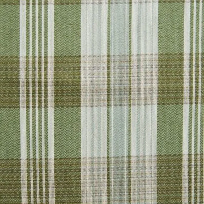 Mint Green Plaid Made In USA Upholstery Fabric by the Yard