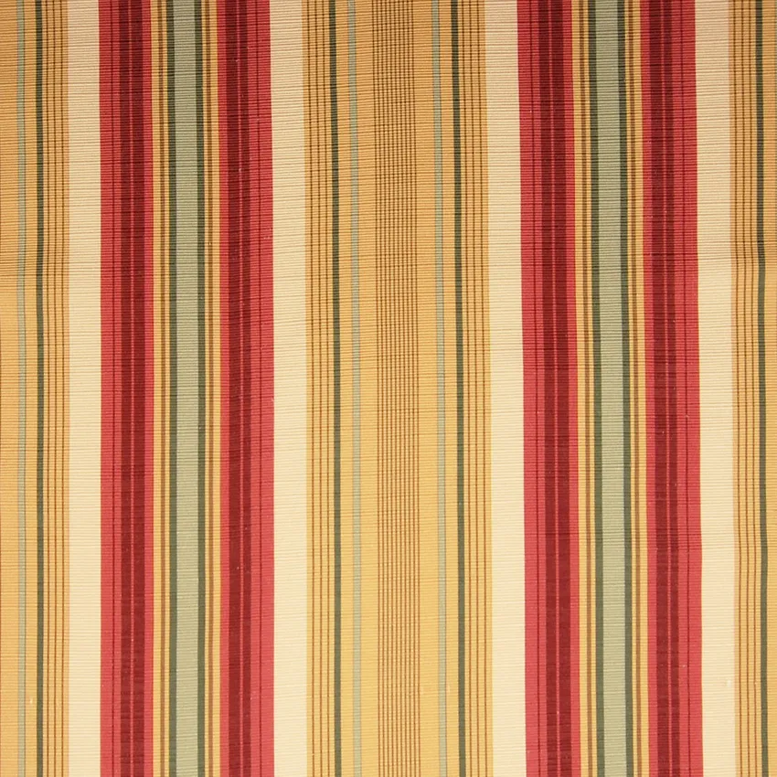 Tapestry Red and Gold Stripe Prints Upholstery Fabric by the Yard