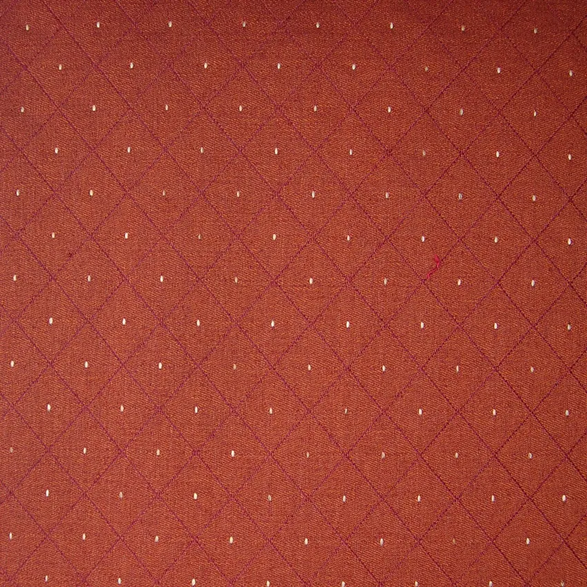 Rust Red Diamond Made In USA Upholstery Fabric by the Yard