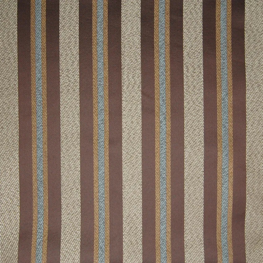 Java Brown Stripe Woven Upholstery Fabric by the Yard