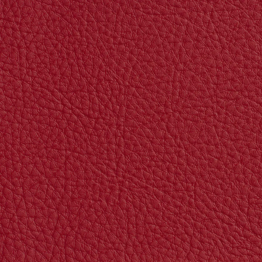 Natural Dark Red Leather Grain Vinyl Upholstery Fabric by the Yard