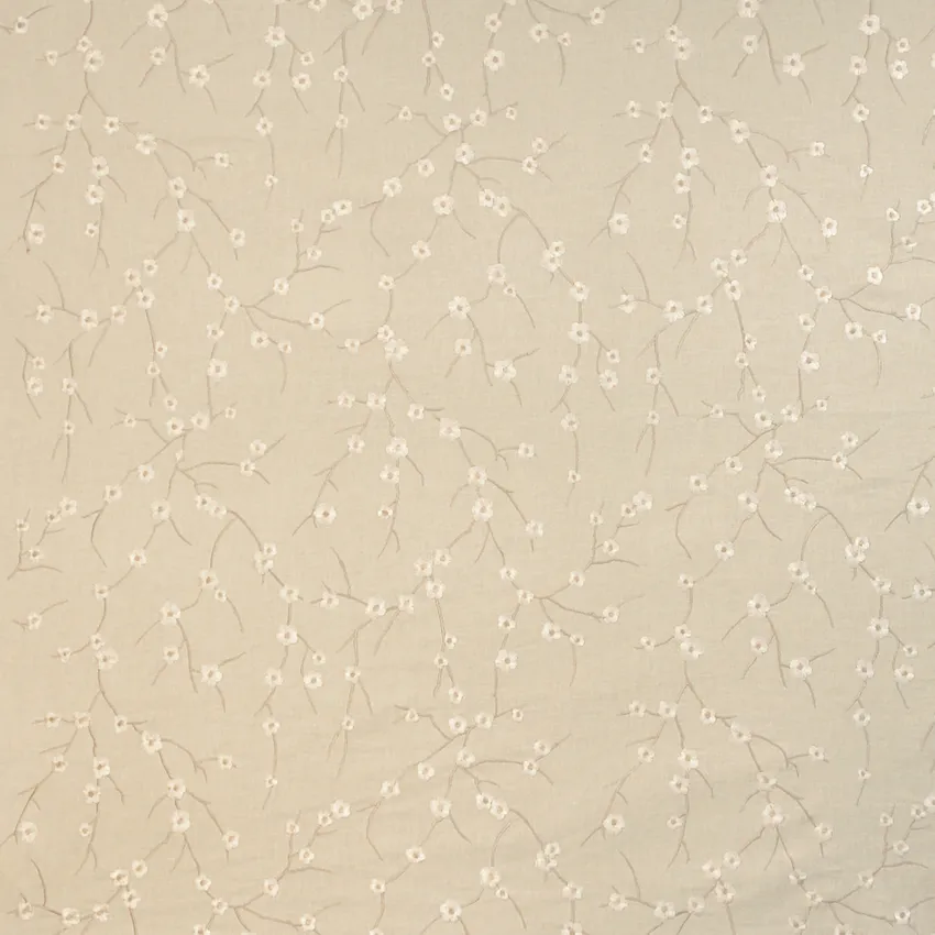 Buff Neutral Embroidery Upholstery Fabric by the Yard G5740 - KOVI Fabrics