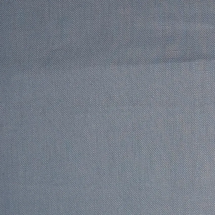 Chambray Blue Solid Linen Upholstery Fabric by the Yard