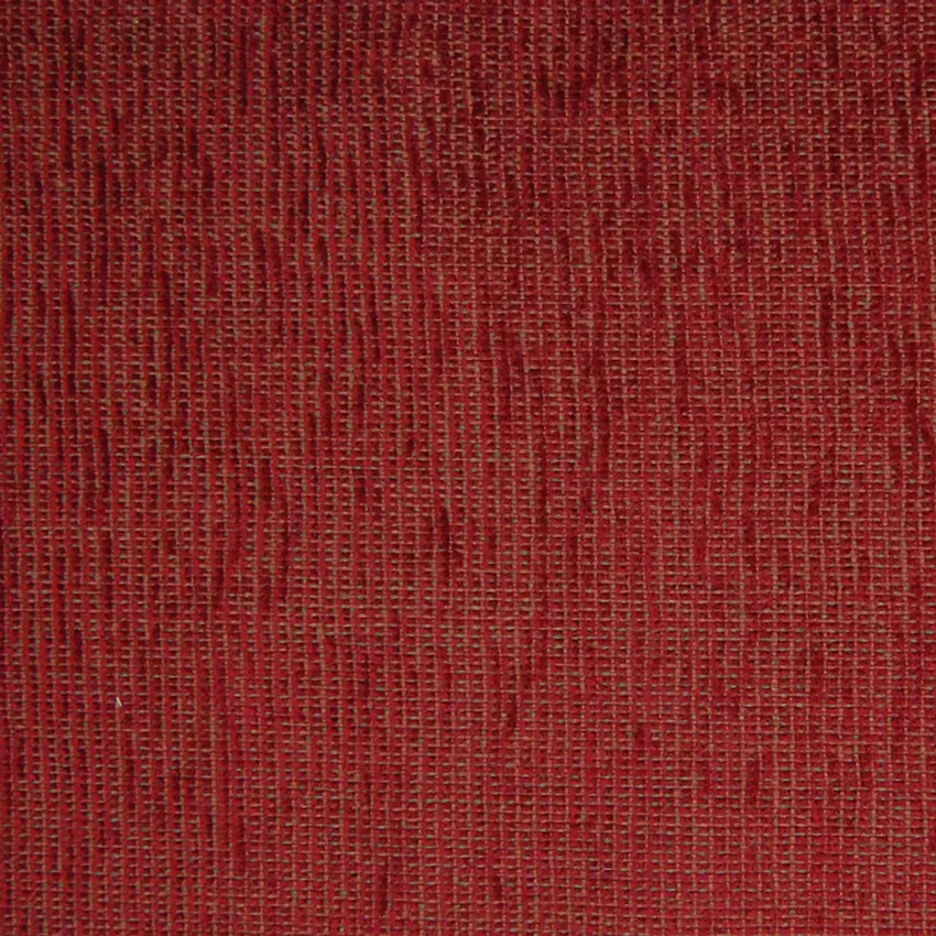 Scarlet Red Chenille Upholstery Fabric by the Yard
