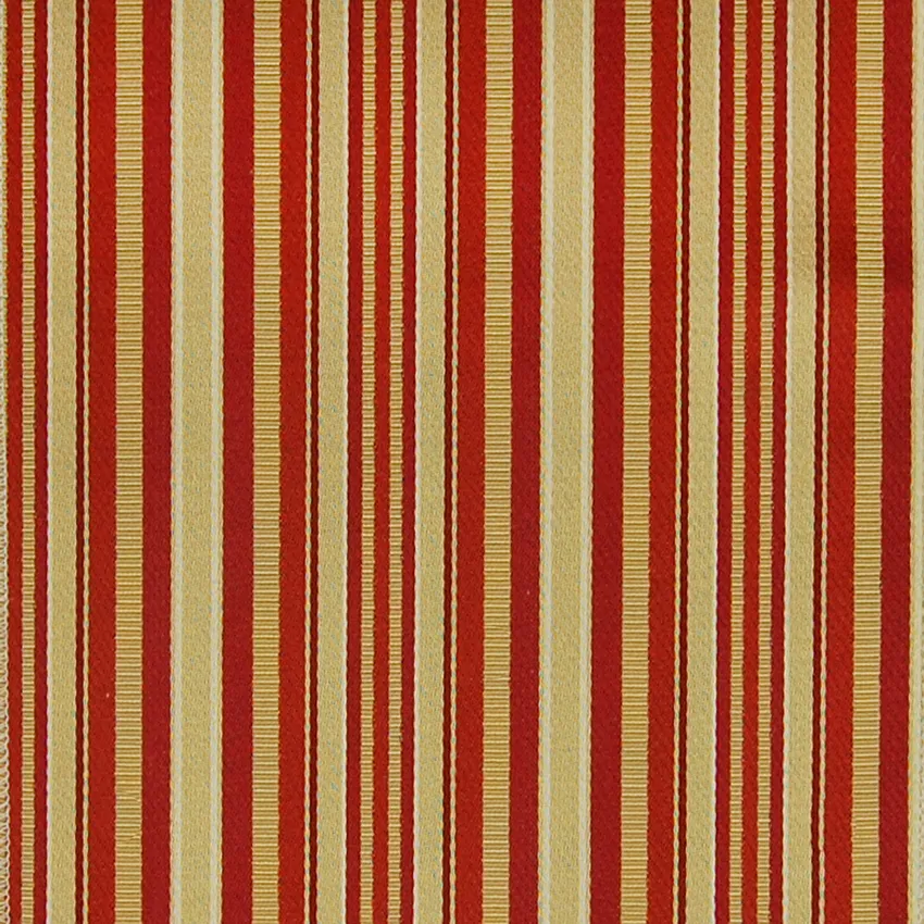 Pepper Red Stripe Woven Upholstery Fabric by the Yard G6212 - KOVI Fabrics