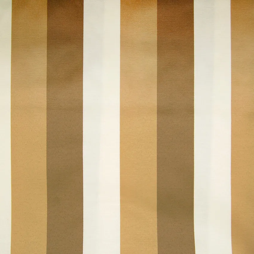 Satinwood Brown Stripe Cotton Upholstery Fabric by the Yard G6159 ...