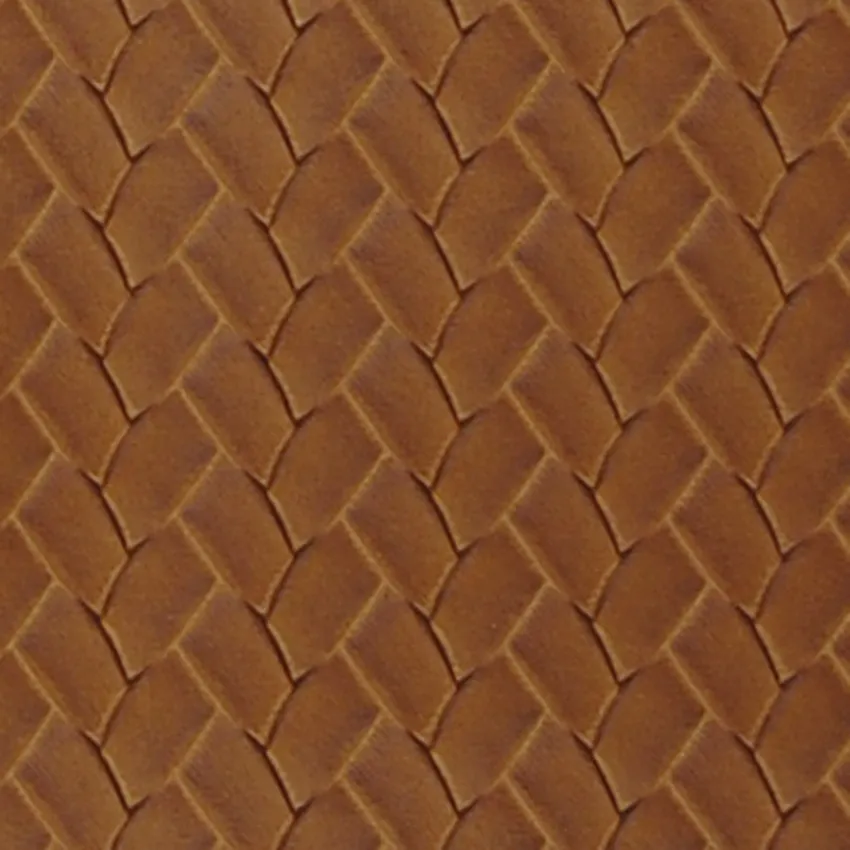 San Remo Cognac Brown Vinyl Upholstery Fabric by the Yard