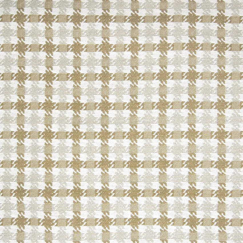 Praline Neutral Plaid Made In USA Upholstery Fabric by the Yard
