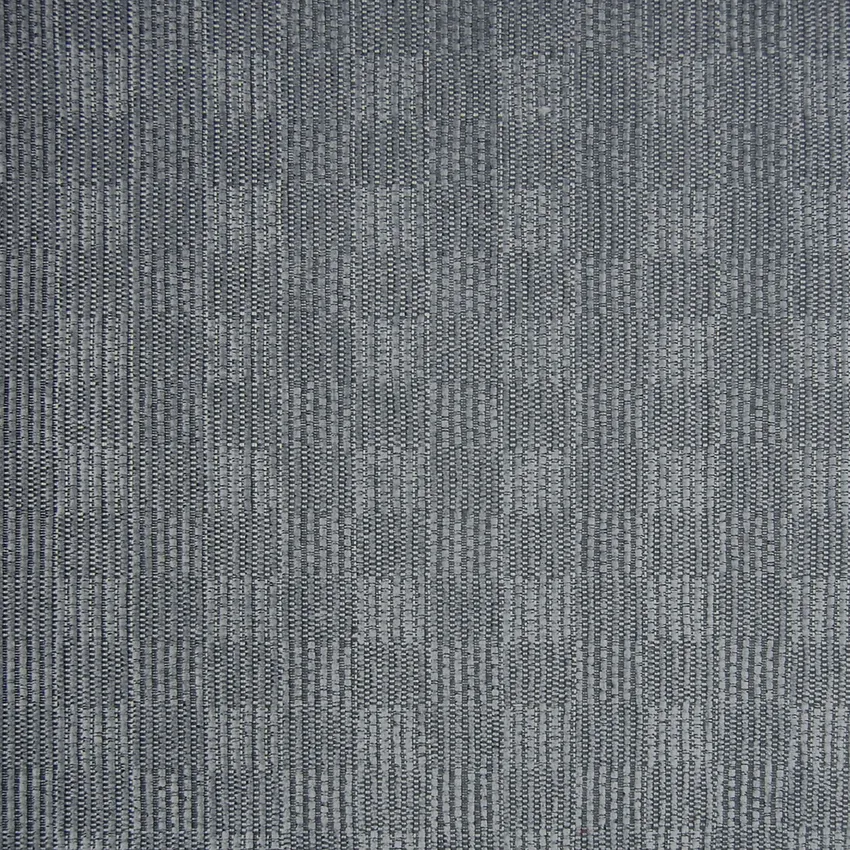 Steel Blue Check Chenille Upholstery Fabric by the Yard