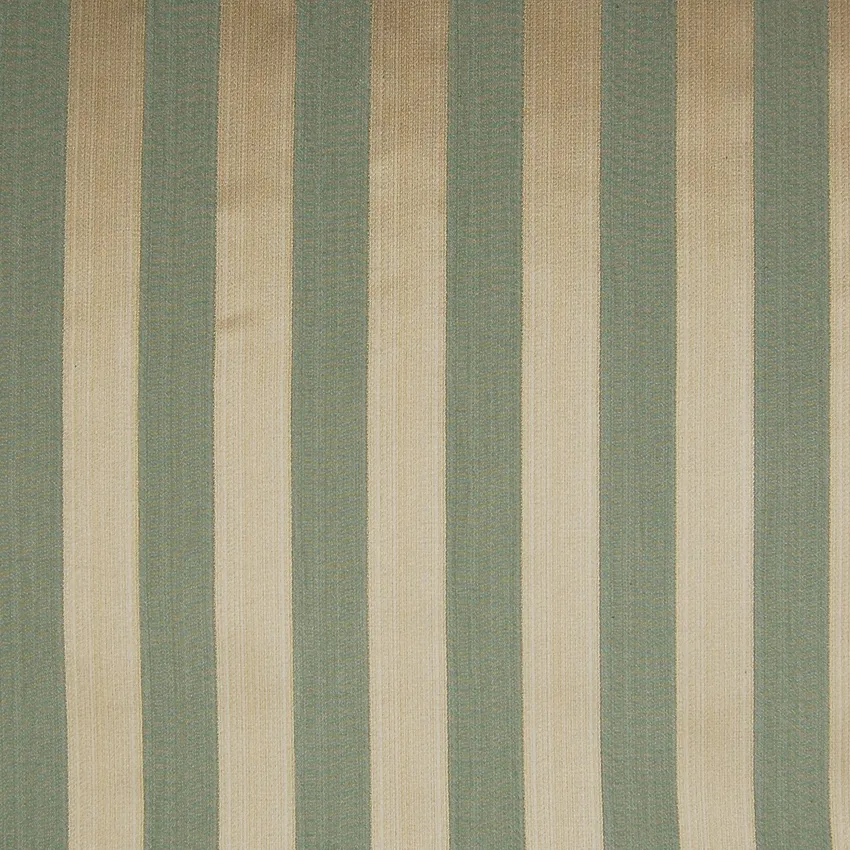 Sage Green Stripe Cotton Upholstery Fabric by the Yard