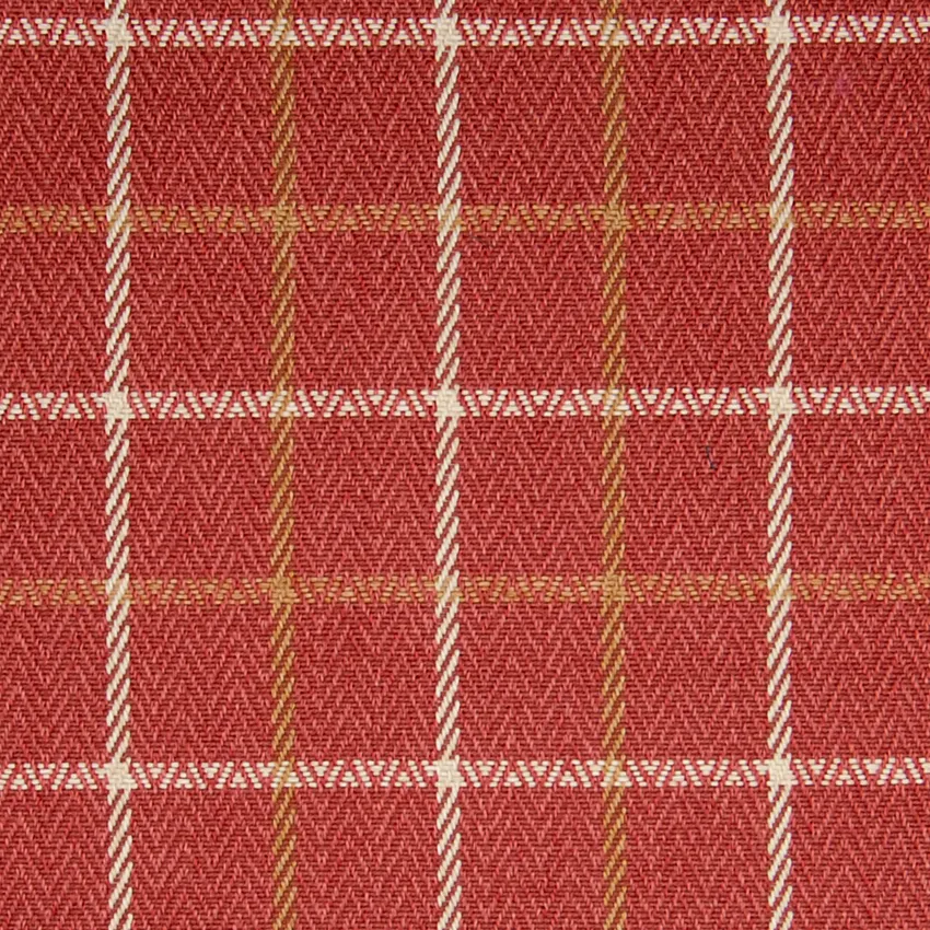 Red Pepper Red Herringbone Woven Upholstery Fabric by the Yard
