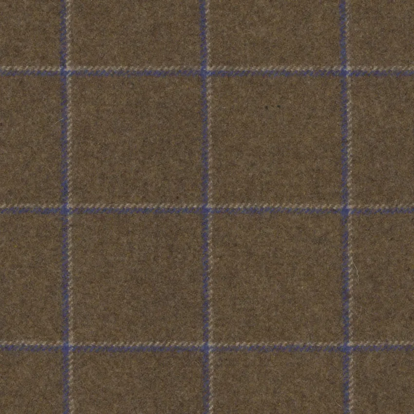 Khaki Kotes Brown Plaid Woven Upholstery Fabric by the Yard