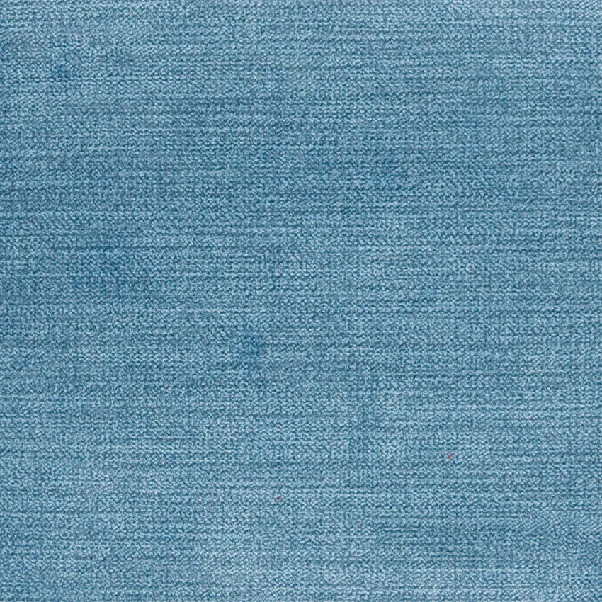 Azure Blue Solid Velvet Upholstery Fabric by the Yard