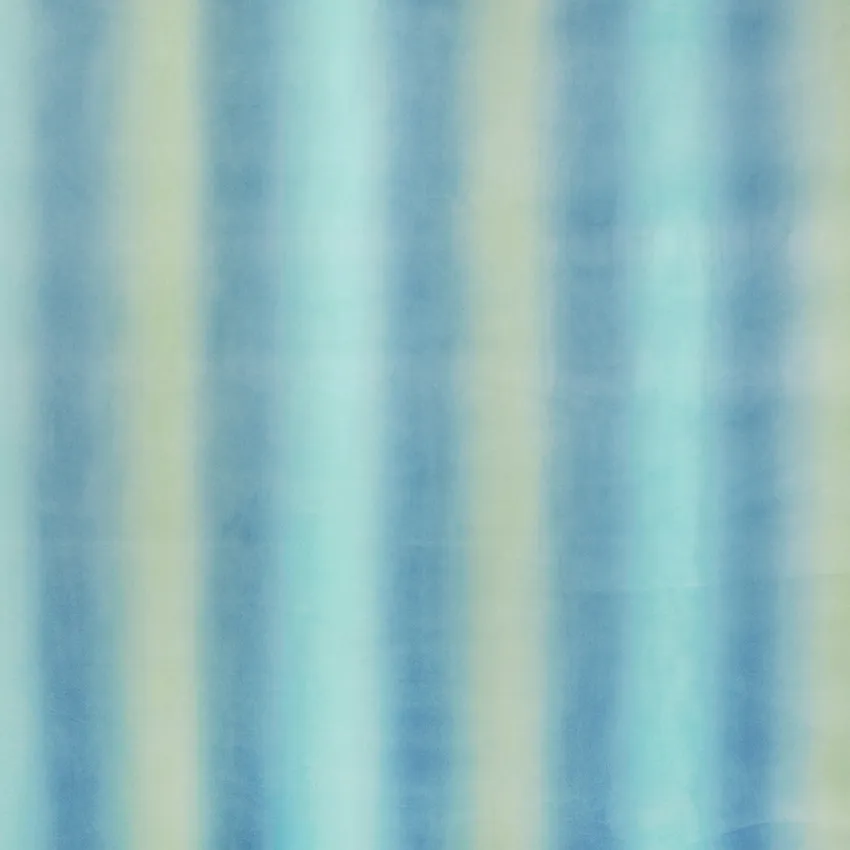 Celestial Blue Stripe Velvet Upholstery Fabric by the Yard