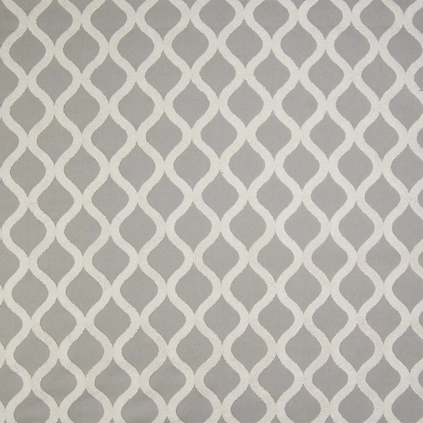 Sterling Gray Contemporary Embroideries Drapery and Upholstery Fabric by the Yard G6342 - KOVI ...