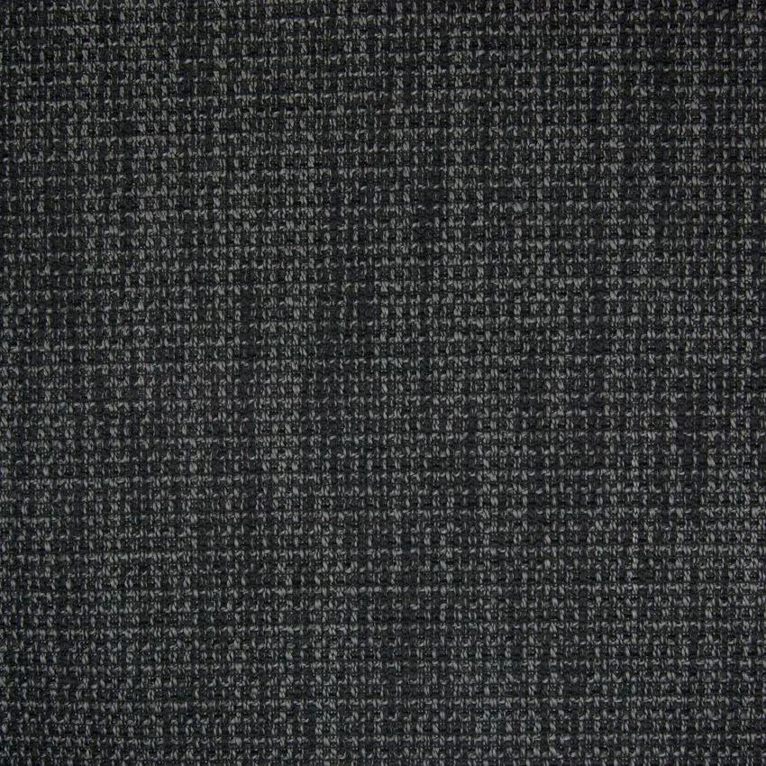 Jet Black Solid Woven Upholstery Fabric by the Yard