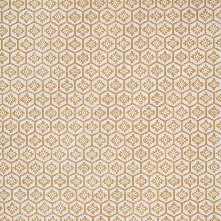 Toast Yellow and Gold Geometric Cotton Upholstery Fabric by the Yard ...