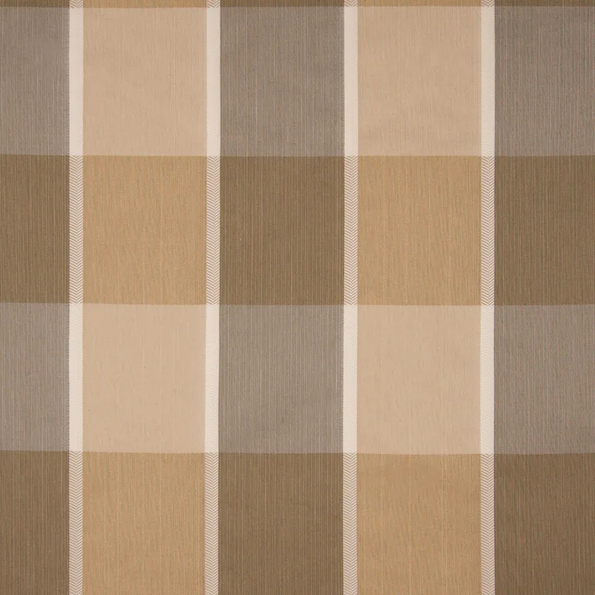 Gold Brown Plaid Woven Upholstery Fabric by the Yard G1580 - KOVI Fabrics