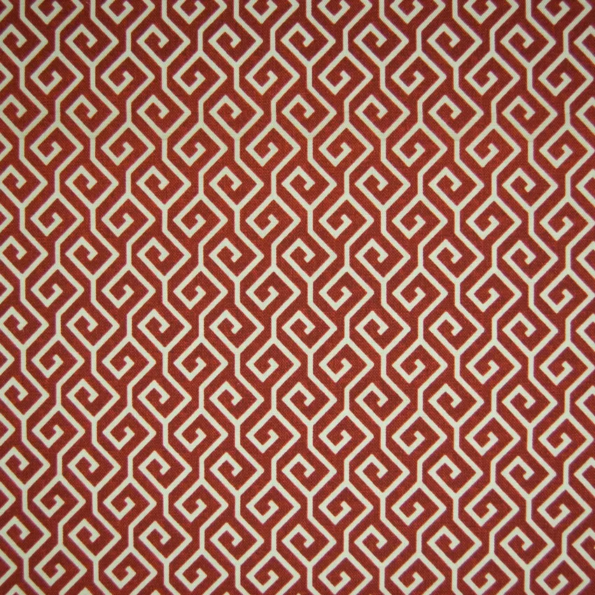 Brick Red Geometric Prints Upholstery Fabric by the Yard G2809 - KOVI ...