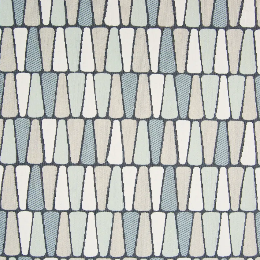 Robins Egg Blue Geometric Woven Upholstery Fabric by the Yard G4180 ...